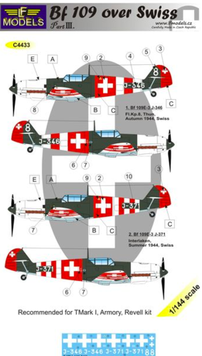 LF Models C4433 Bf 109 over Swiss III.