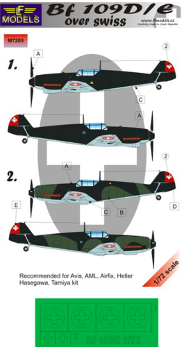 LF Models M7205 Bf 109D/E over Swiss