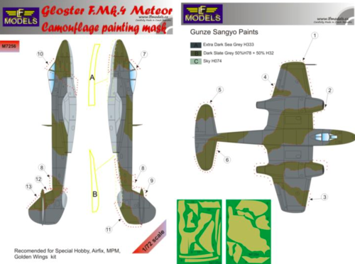 LF Models M7256 Gloster Meteor F.Mk.4