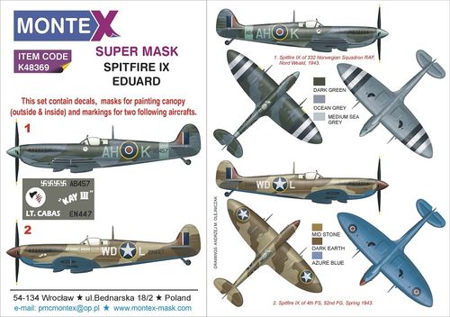 Montex K48369 Spitfire Mk.IX EDUARD