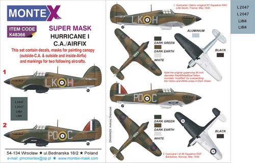 Montex K48366 Hurricane I C.A./AIRFIX