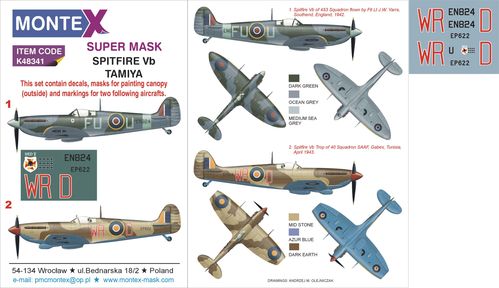 Montex K48341 Spitfire VB Tamiya