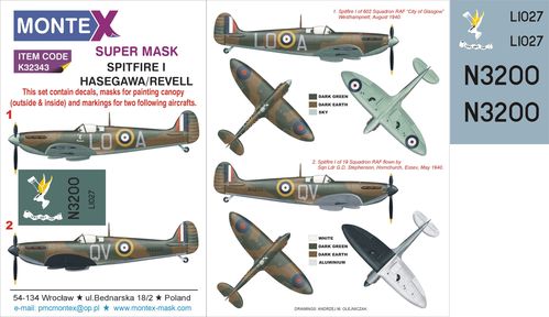 Montex K32343 Spitfire I HAS/REVELL
