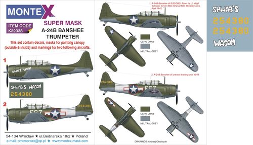 Montex K32338 A-24 Banshee Trumpeter