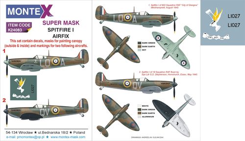 Montex K24083 Spitfire I Airfix