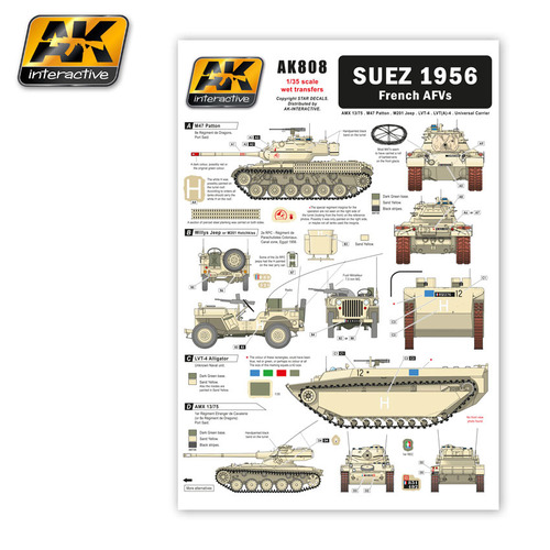 AK-Interactive 808 Suez 1956 French AFV`s