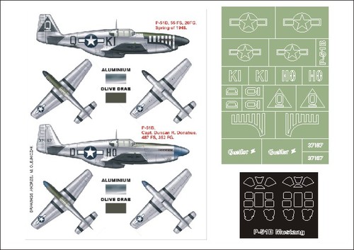 Montex K48147 P-51B Mustang Tamiya