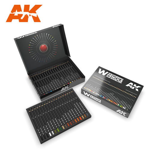 AK-Interactive 10047 Weathering pencils: Deluxe edition box