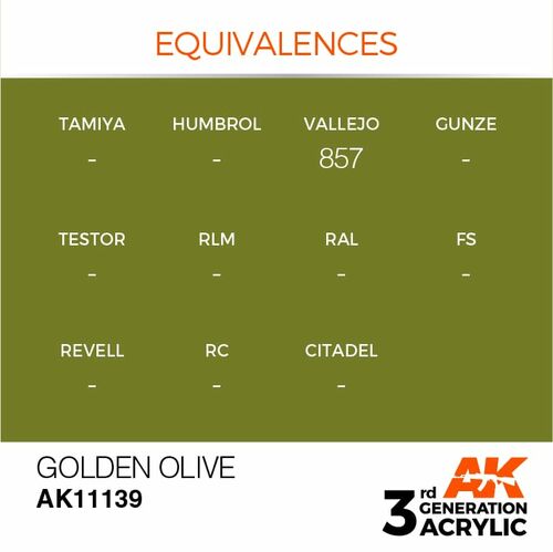AK-Interactive AK 11139 Golden Olive