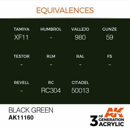 AK-Interactive AK 11160 Black Green