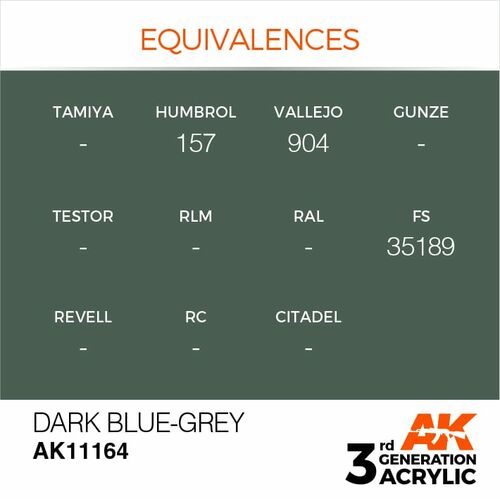 AK-Interactive AK 11164 Dark Blue-Grey