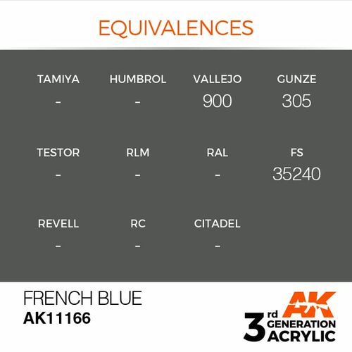 AK-Interactive AK 11166 French Blue