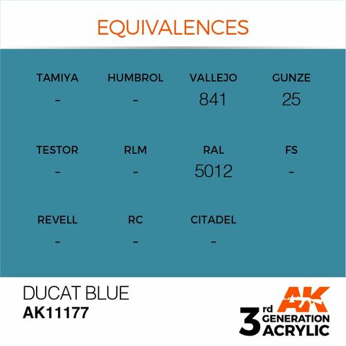 AK-Interactive AK 11177 Ducat Blue