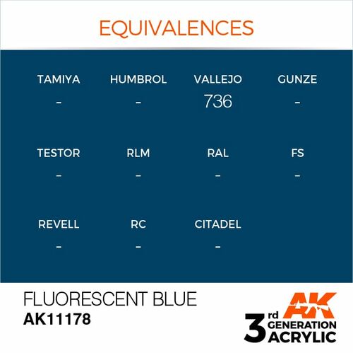 AK-Interactive AK 11178 Fluorescent Blue
