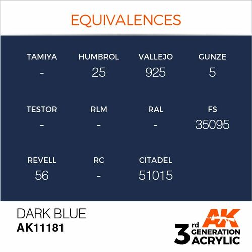 AK-Interactive AK 11181 Dark Blue