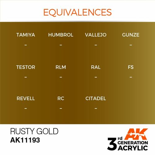 AK-Interactive AK 11193 Rusty Gold