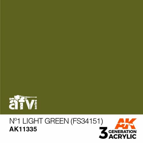 AK-Interactive AK 11335 Nº1 Light Green (FS34151)