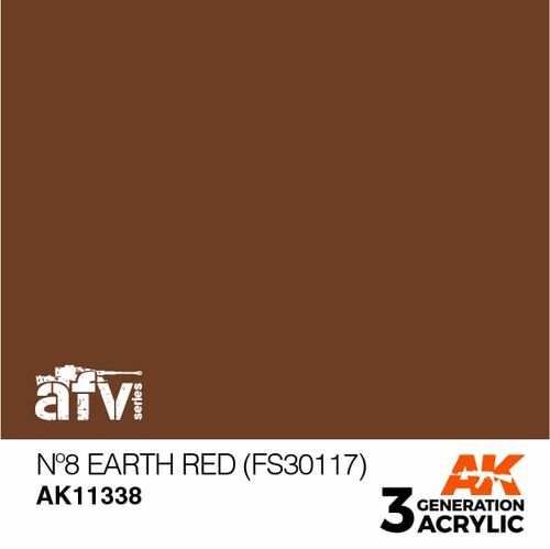 AK-Interactive AK 11338 Nº8 Earth Red (FS30117)