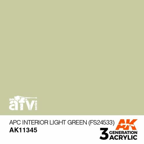 AK-Interactive AK 11345 APC Interior Light Green (FS24533)