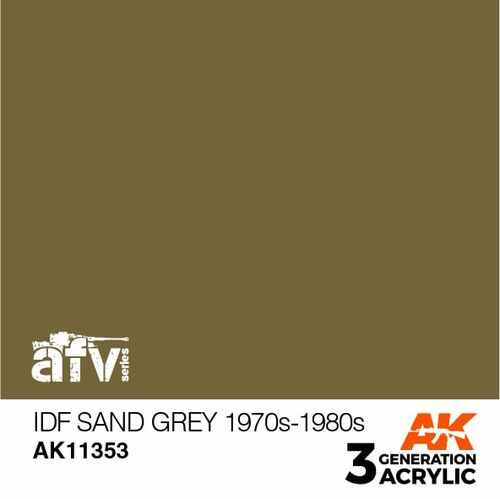 AK-Interactive AK 11353 IDF Sand Grey 1970s-1980s