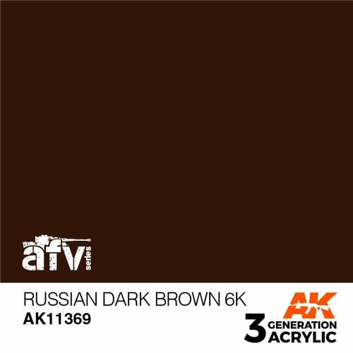 AK-Interactive AK 11369 Russian Dark Brown 6K