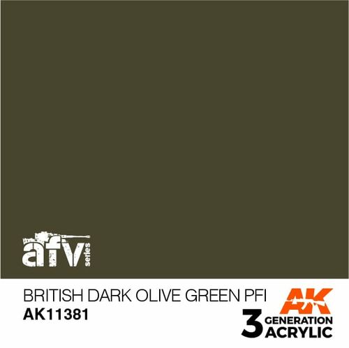 AK-Interactive AK 11381 British Dark Olive Green PFI