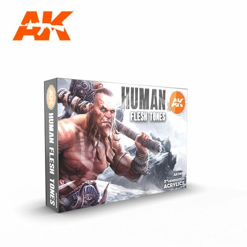 AK-Interactive 11603 3GA Human Flesh Tones Set