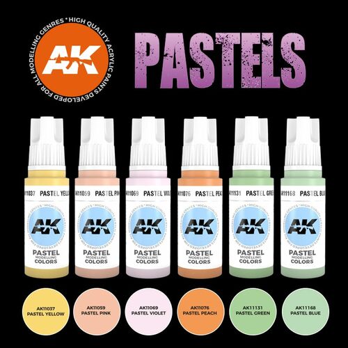 AK-Interactive AK 11607 Pastels Colors Set