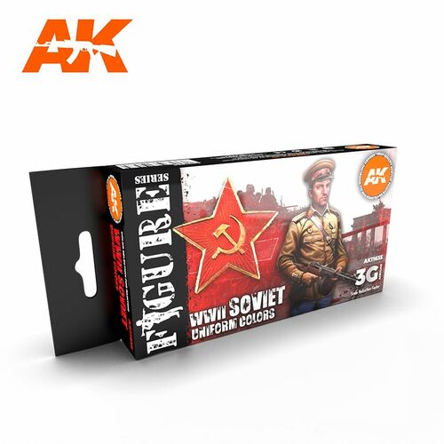 AK-Interactive AK 11635 WWII Soviet Uniform Colors Set