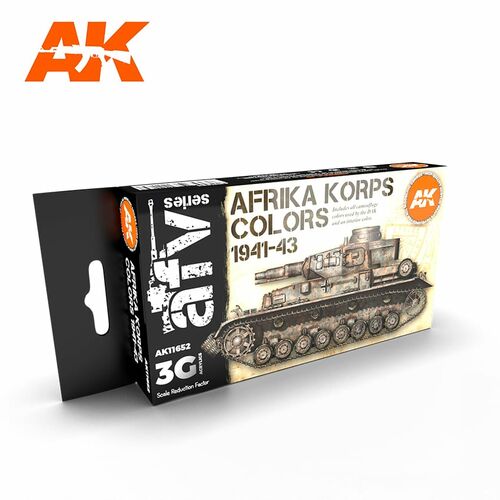 AK-Interactive AK 11652 Afrika Korps Colors 1941-43 Set