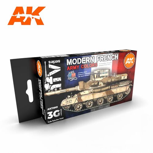 AK-Interactive AK 11661 Modern French Army Colors Set