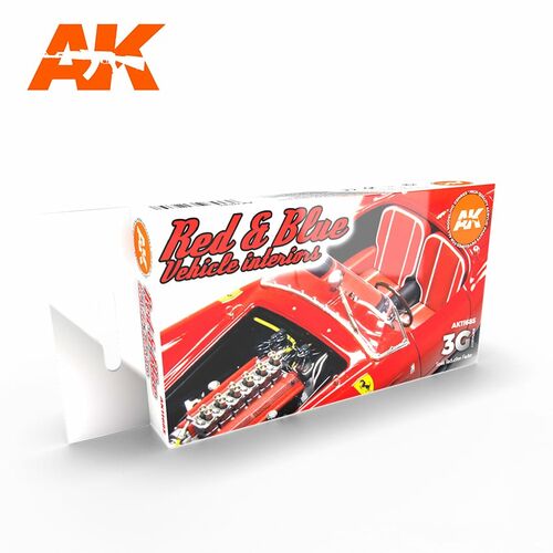 AK-Interactive AK 11685 Red & Blue Vehicle Interiors Set