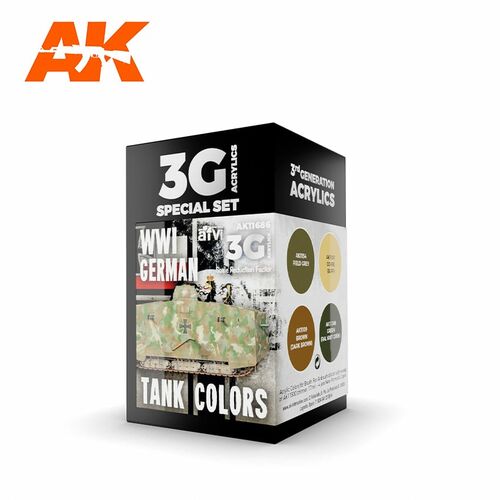 AK-Interactive AK 11686 WWI German Tank Colors Set
