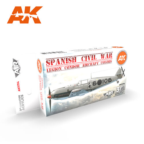 AK-Interactive AK 11714 Spanish Civil War. Legion Condor Aircraft Colors Set