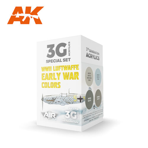 AK-Interactive AK 11716 WWII Luftwaffe Early War Colors Set