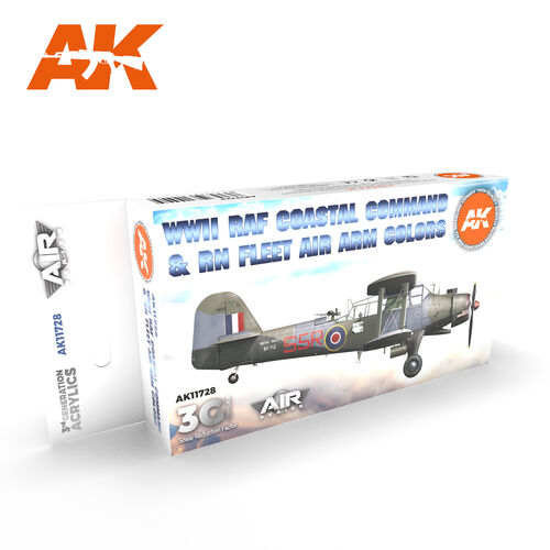 AK-Interactive AK 11728 WWII RAF Coastal Command & RN Fleet Air Arm Colors Set