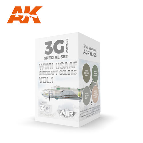 AK-Interactive AK 11732 WWII USAAF Aircraft Colors Vol.1 Set