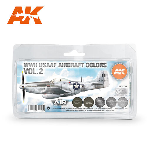 AK-Interactive AK 11733 WWII USAAF Aircraft Colors Vol.2 Set
