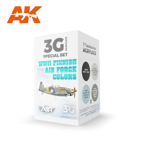 AK-Interactive AK 11739 WWII Finnish Air Force Colors Set