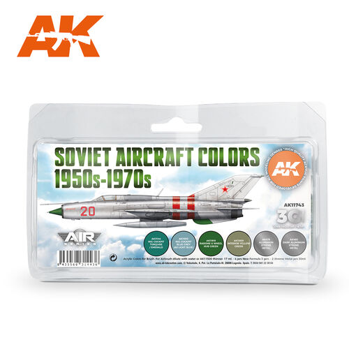 AK-Interactive AK 11743 Soviet Aircraft Colors 1950s-1970s Set