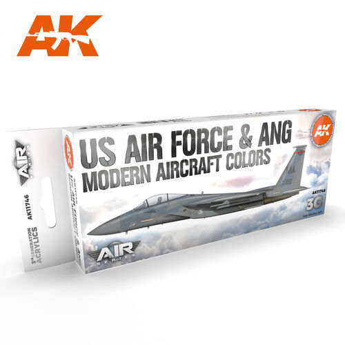 AK-Interactive AK 11746 US Air Force & ANG Modern Aircraft Colors Set