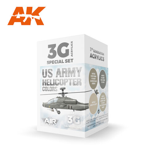 AK-Interactive AK 11750 US Army Helicopter Colors Set
