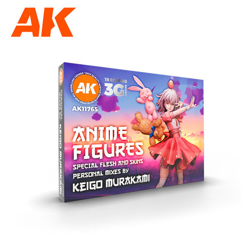 AK-Interactive AK 11765 Signature Set – Keigo Murakami Personal Mixes – Anime Figures Paint Set