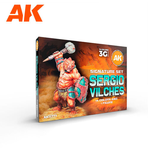 AK-Interactive 11777 Sergio Vilches - 3GEN Signature Set (14 Colors And 1 Figure)