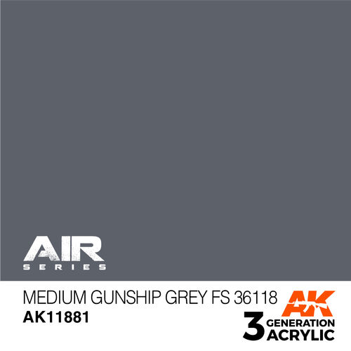 AK-Interactive AK 11881 Medium Gunship Grey FS 36118