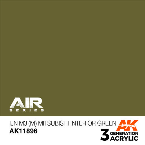 AK-Interactive AK 11896 IJN M3 (M) Mitsubishi Interior Green