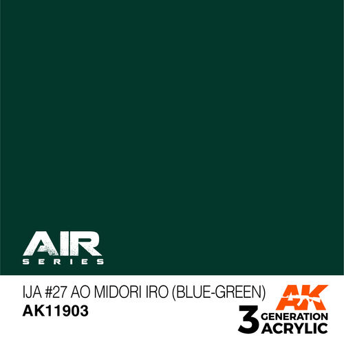 AK-Interactive AK 11903 IJA #27 Ao Midori iro (Blue-Green)