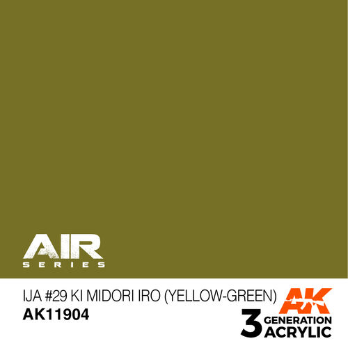 AK-Interactive AK 11904 IJA #29 Ki Midori iro (Yellow-Green)