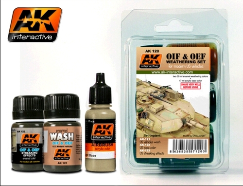 AK-Interactive AK 120 Oif & Oef - US Vehicles Weathering Set