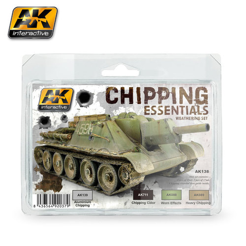 AK-Interactive AK138 Chipping Essentials Weathering Set